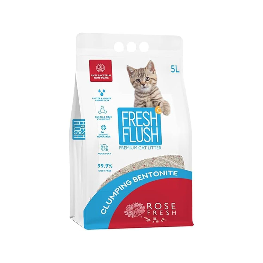 FRESH FLUSH Clumping Rose Fresh Anti Bacterial 5L – Happet
