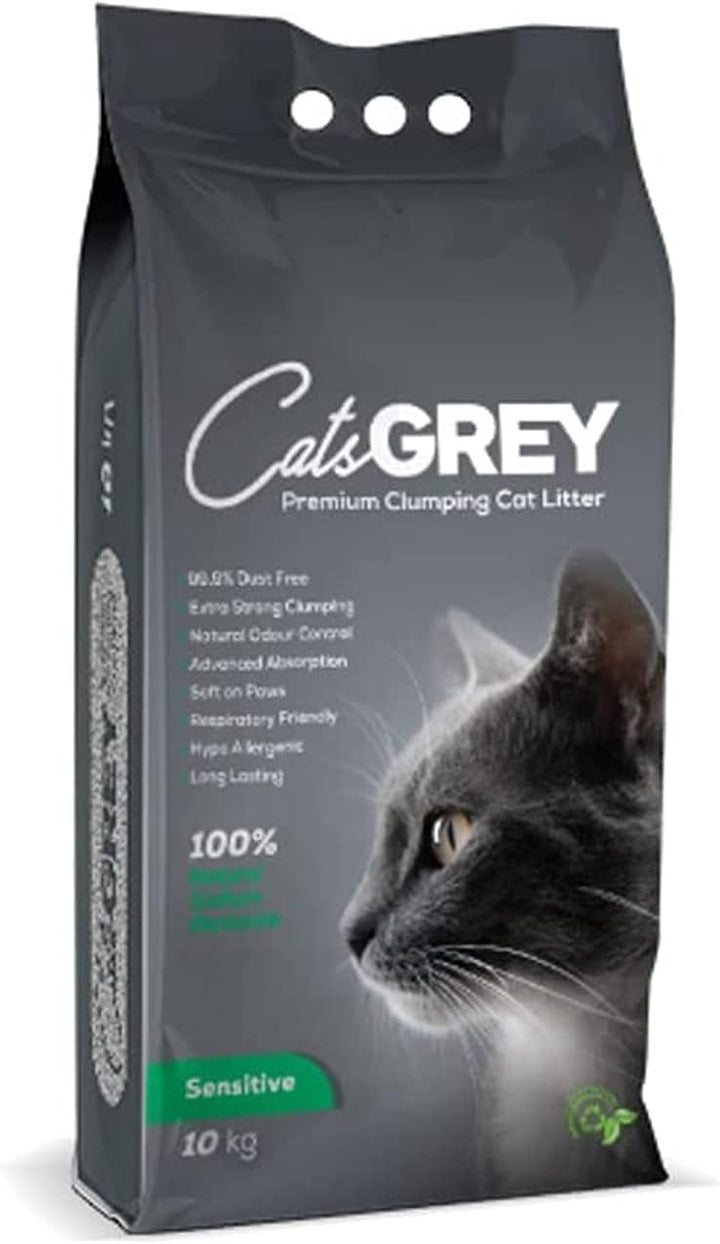 Cats Grey Premium Clumping Cat Litter Sensitive Scent 10 K – Happet
