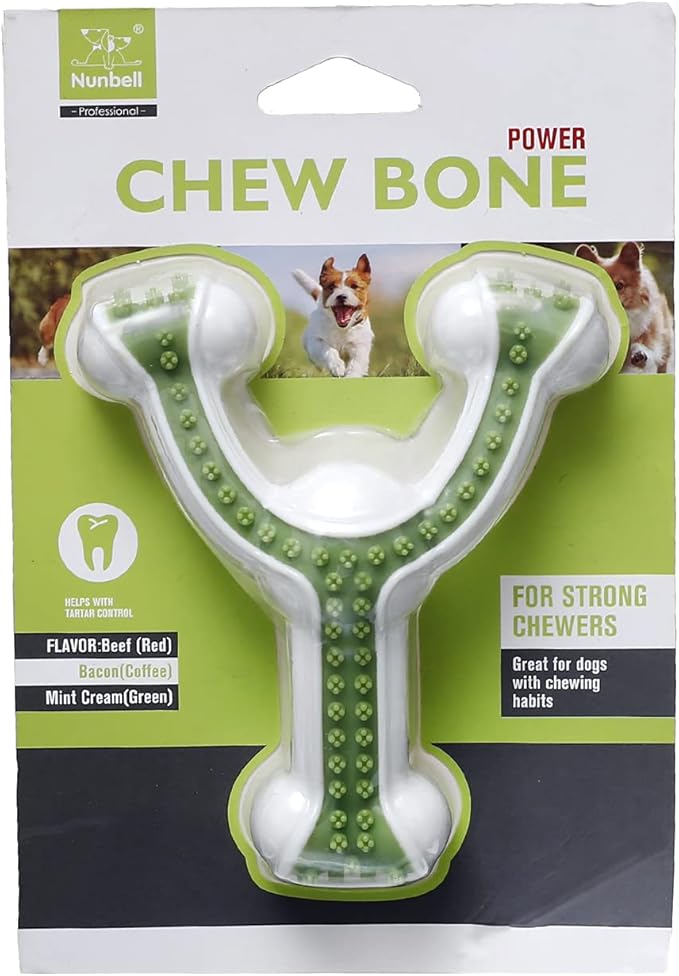 Nunbell Power Chew Bone For medium Dogs - White Green-black-red – Happet
