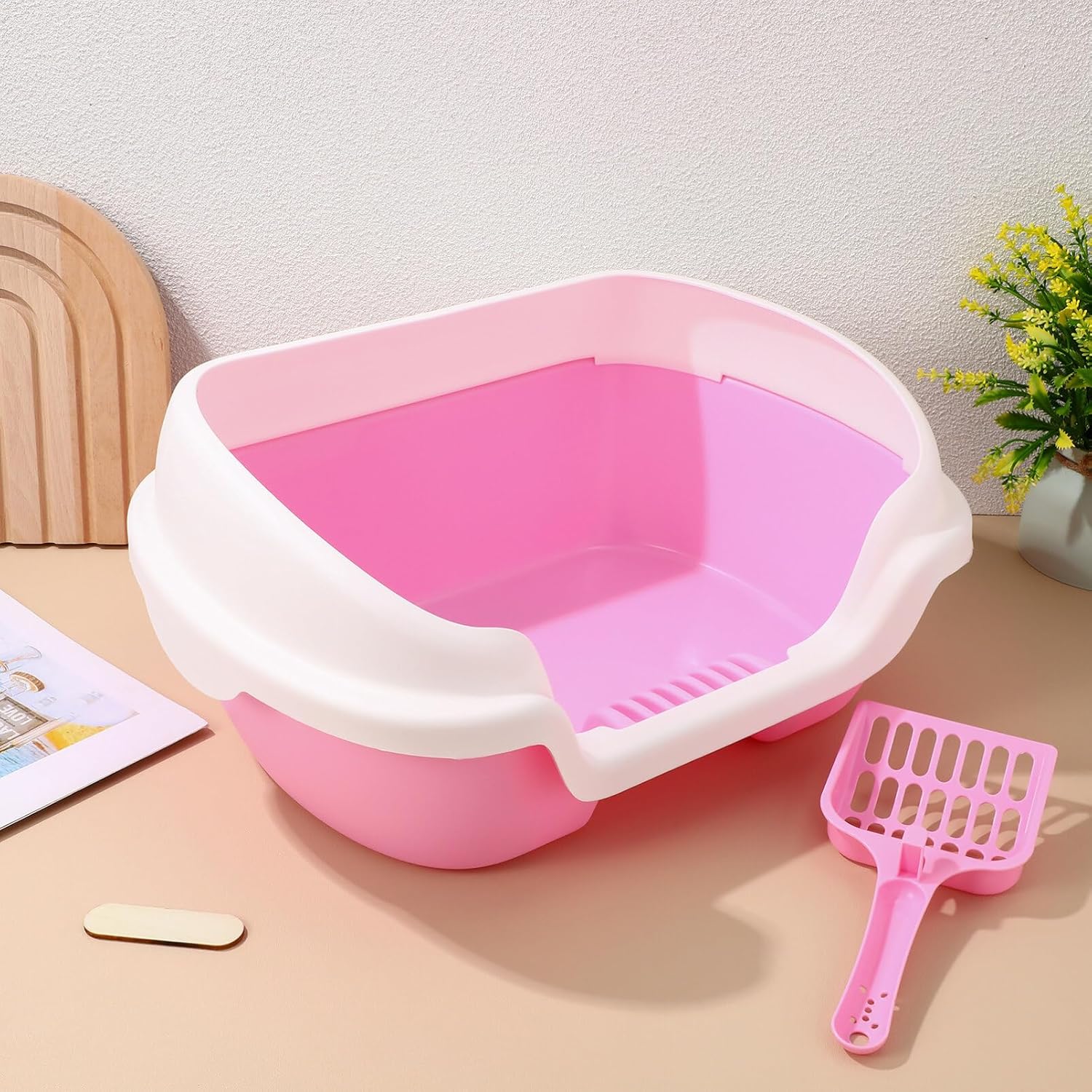 Naomi Cat litter Box multi angle display with shove E219 – Happet