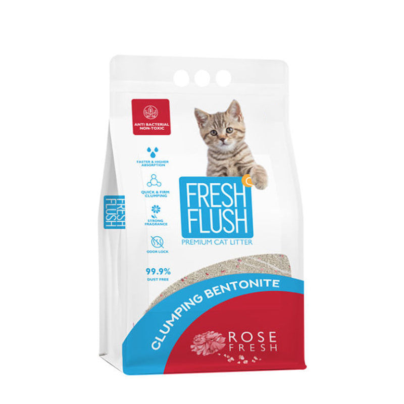 FRESH FLUSH Clumping Rose Anti Bacterial 10L – Happet