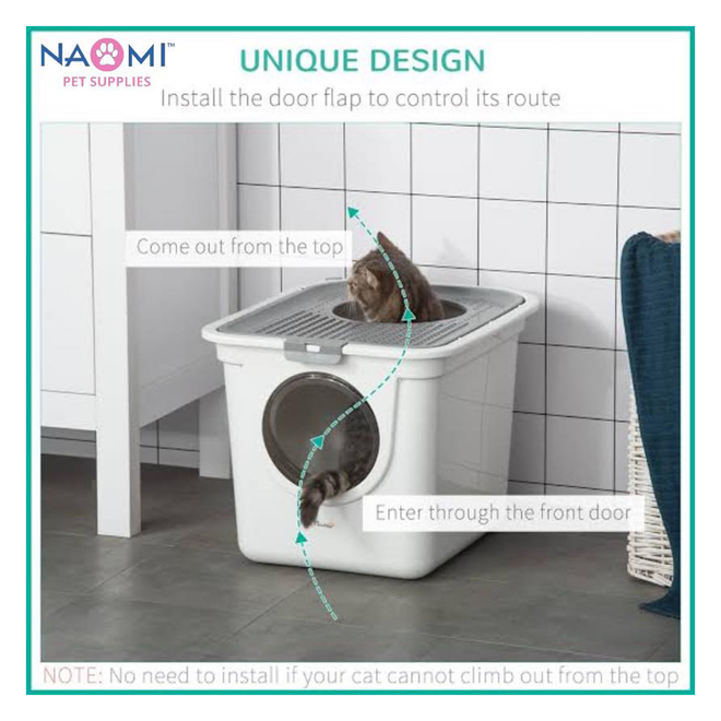 Naomi Cat Smart Paws Litter Box with Shovel – Happet