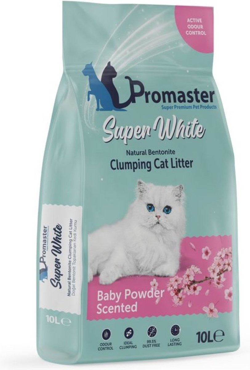 Promaster Clumping Cat Litter Baby Powder Scented 10 L – Happet