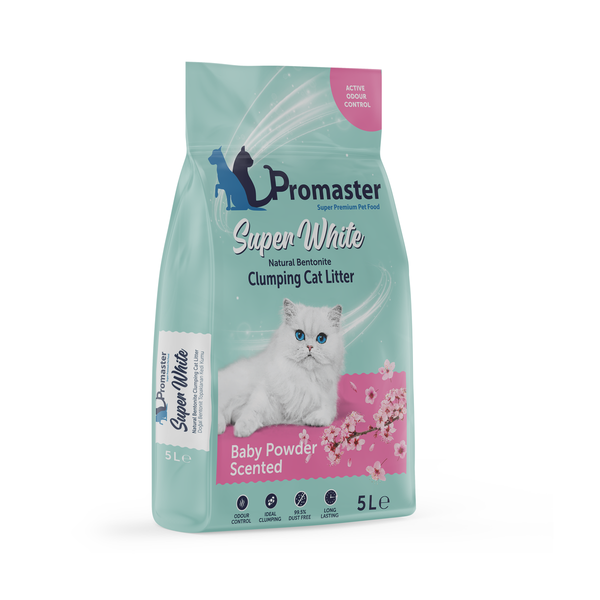Promaster Clumping Cat Litter Baby Powder Scented 5 L – Happet