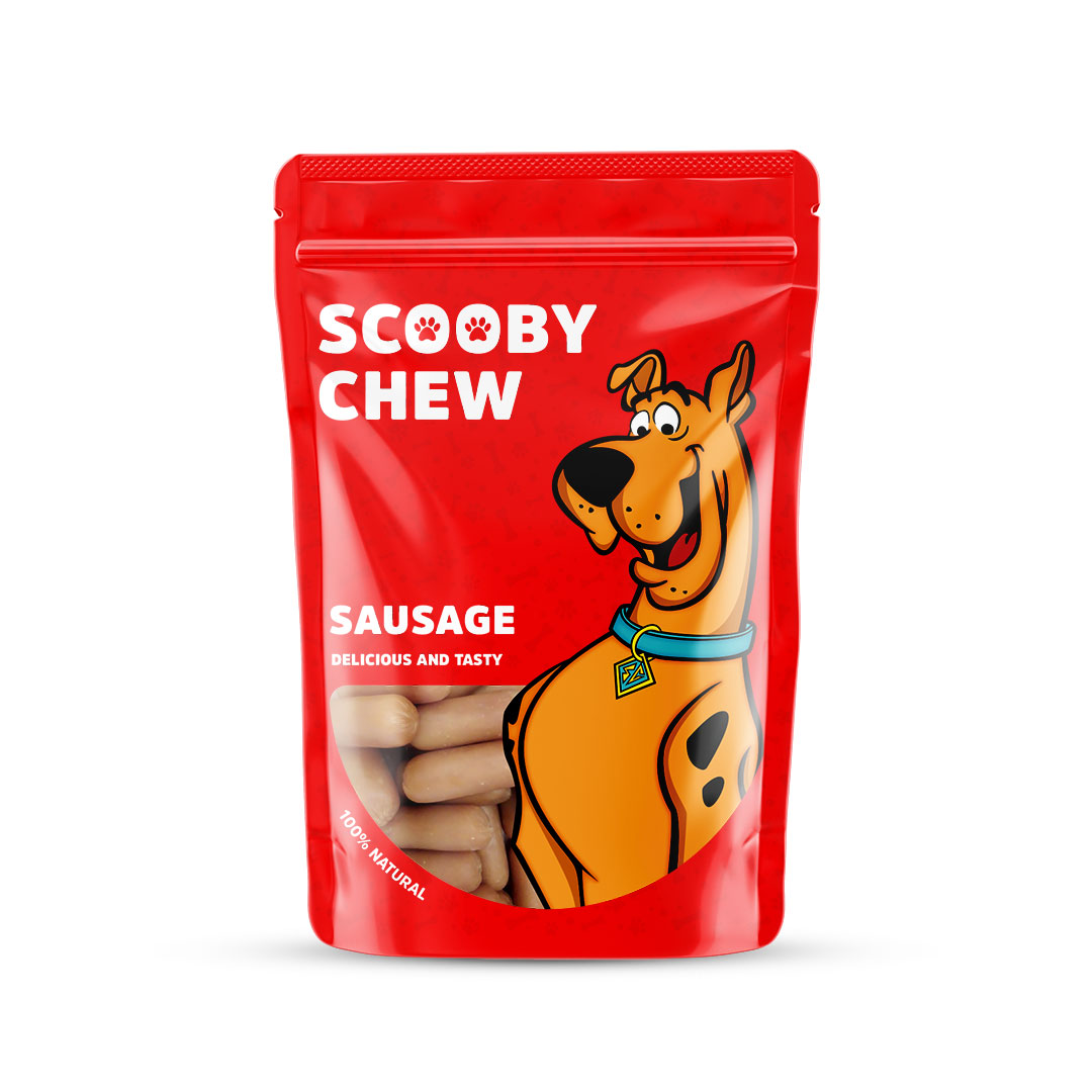 Scooby Chew Sausage 120g + Extra 30g Free – Happet