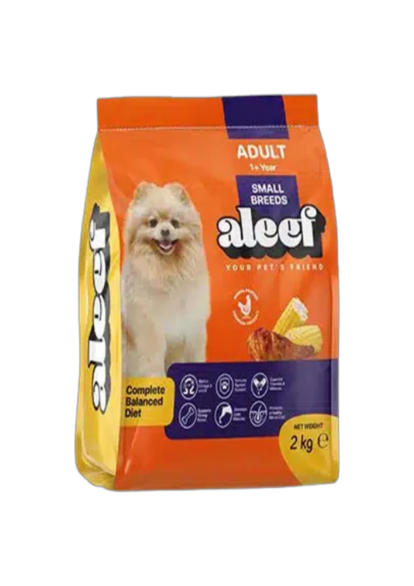 Aleef Small Breed Dog Dry Food 2kg – Happet