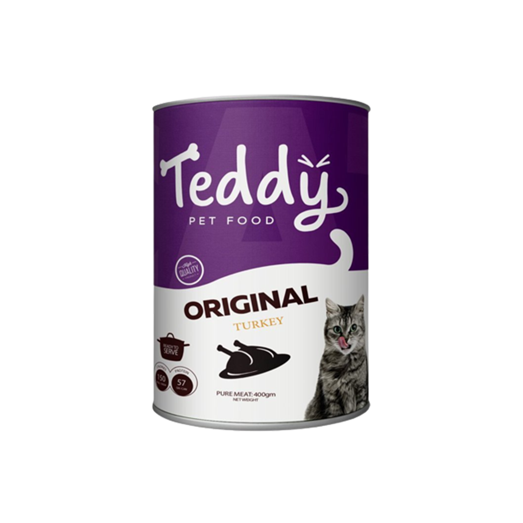 Teddy Original Turkey Cat Wet Food 400g – Happet