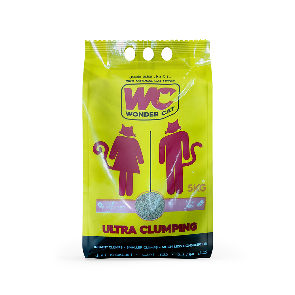 Wonder Cat Ultra Clumping Baby Powder Cat Litter 5 Kg – Happet
