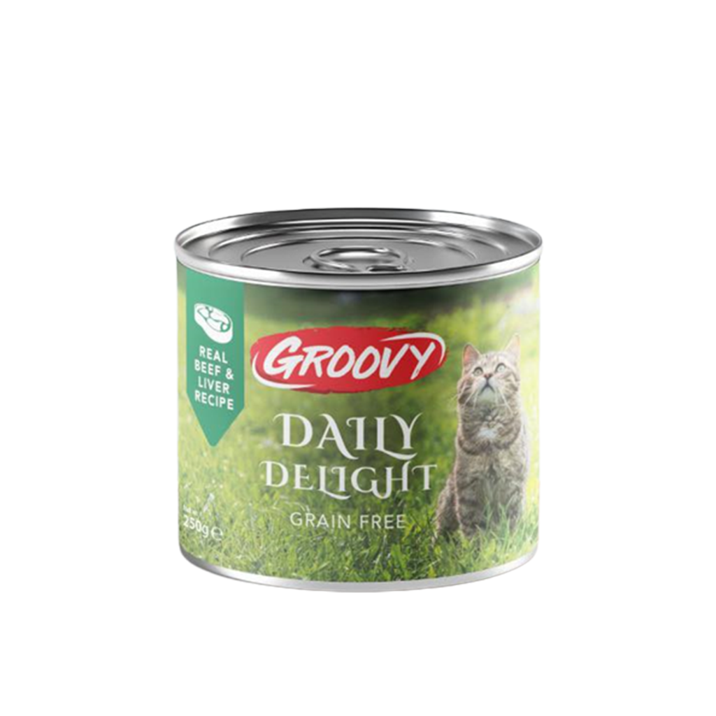Groovy cat Daily Delight with Beef and Liver 250g – Happet