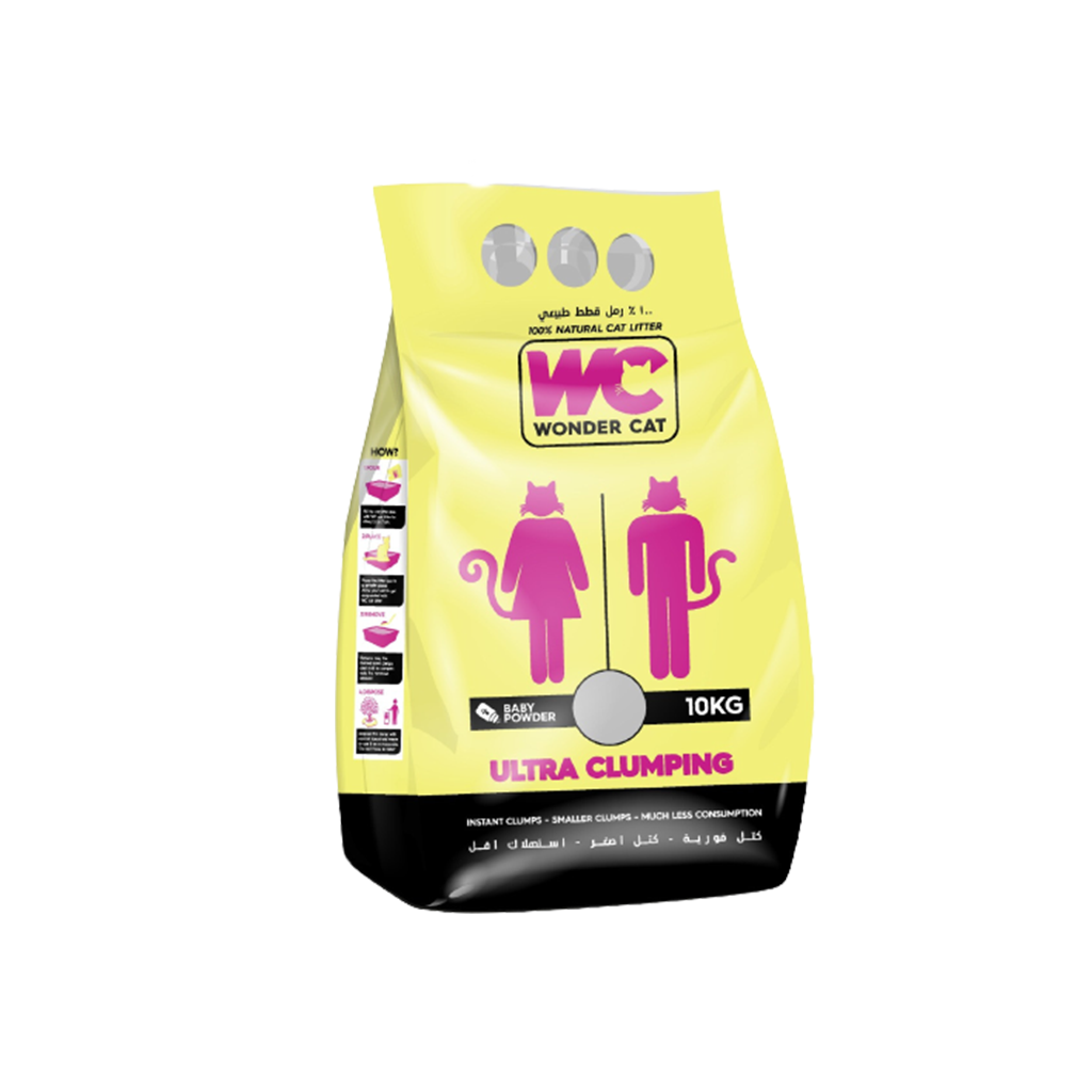 Wonder Cat Ultra Clumping Baby Powder Cat Litter 10 Kg – Happet