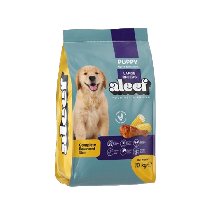 Aleef Dry Food For puppy large breed 10 kg – Happet